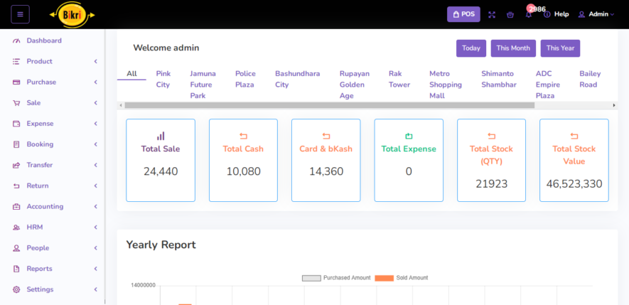 Smart & Advanced Inventory Sales POS Software in Bangladesh